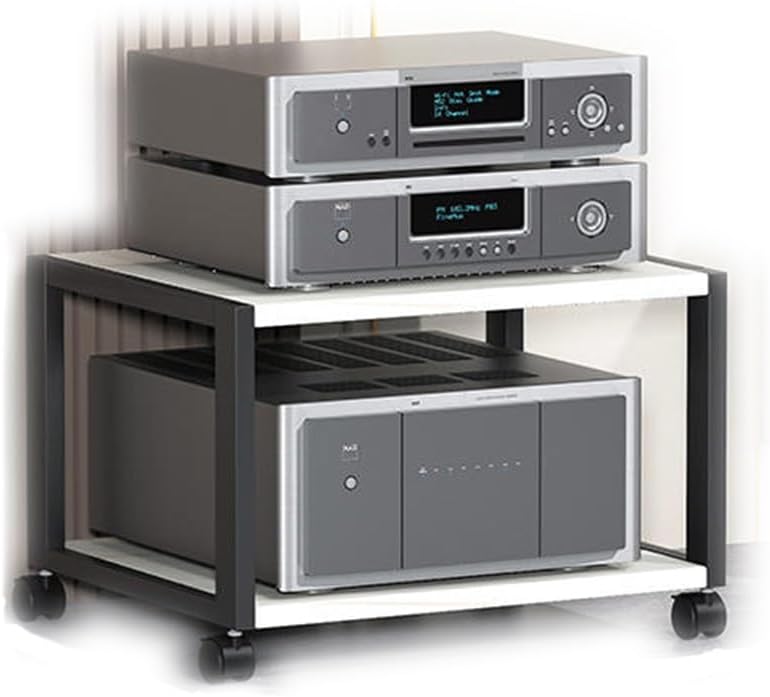 Amazon.com: BIUBPW AV Media Stand 2/3/4/5 Tier Audio Rack CD Record ...
