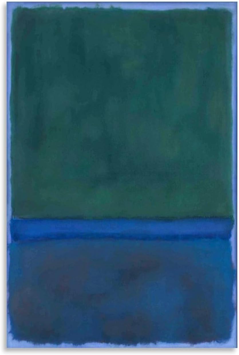 Amazon.com: ZHAOZIQQ Mark Rothko Poster Blue And Green Art Abstract ...