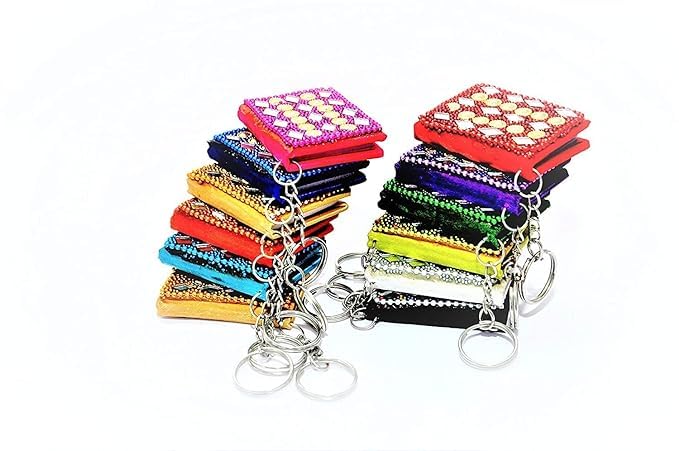 Jaipuri Craft Multi-Colour Keychain, Set of 12 : Amazon.in: Fashion