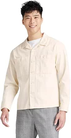 Original Use Men's Striped Shirt Jacket - (Shell, XSmall) at Amazon Men ...