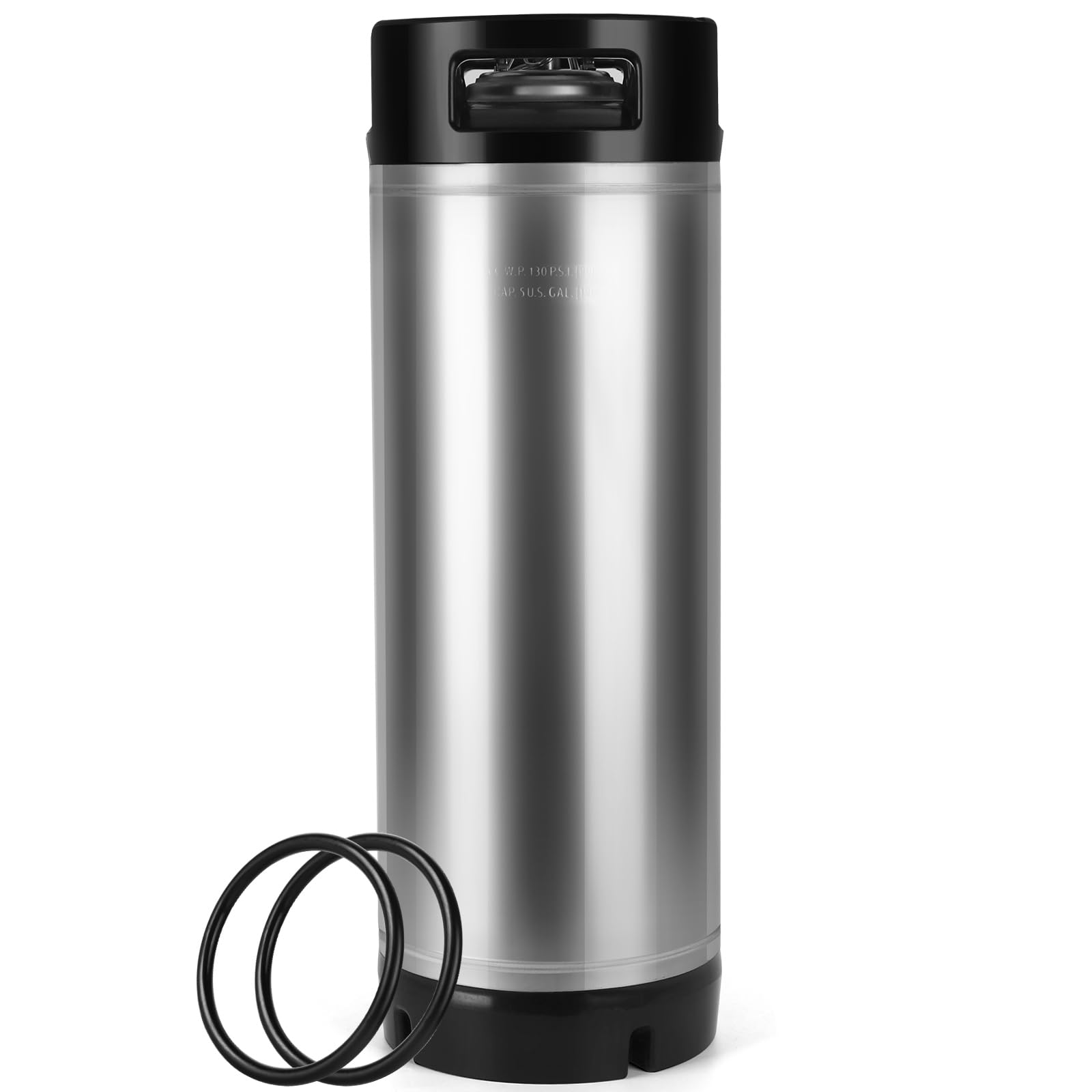 Amazon.com: Ferroday New 5 Gallon Ball Lock Keg, Stainless Steel Corny ...
