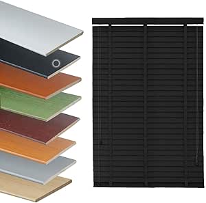 Custom Window Blinds Wooden Venetian Blinds for indoor windows 50mm Slats Darkening Shades ...