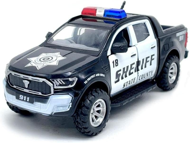 vGRASSP Police Car Toy for Kids - Bump and Go Cop Car with Fun Flashing ...