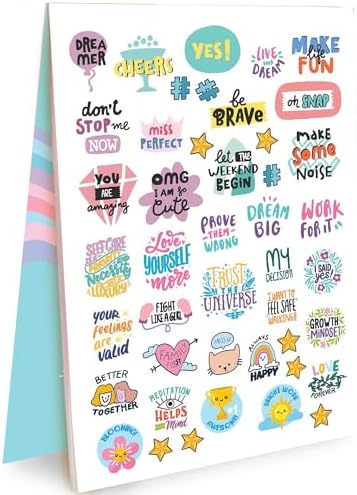 DOODLE 550+ Colourful & Quirky Stickers – 10-Page Self-Adhesive Sticker ...