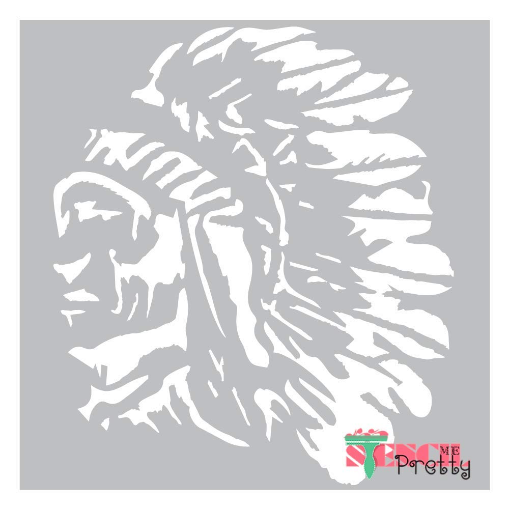 American Indian Chief Stencil