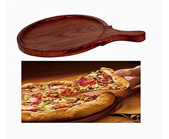 Buy Allen Global Wooden Pizza Pan, Pizza Serving Tray of Kitchen ...
