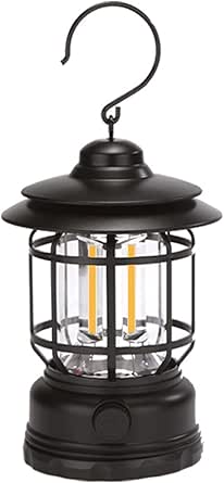 Portable COB LED Camping Lights, Rechargeable Camping Lanterns Battery ...