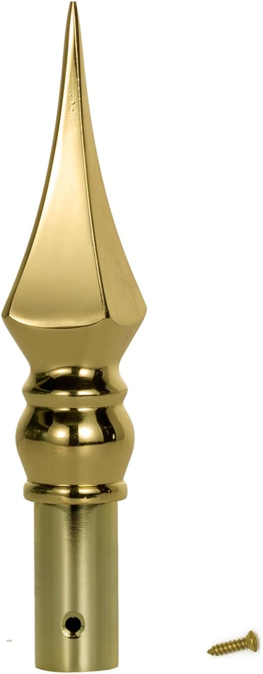 Amazon.com : Frunke Gold Spear Flagpole Finial Topper for Indoor ...