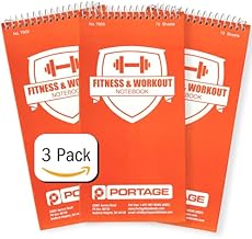 Fitness and Workout Notebook - Fitness Tracker Journal, Workout Log ...