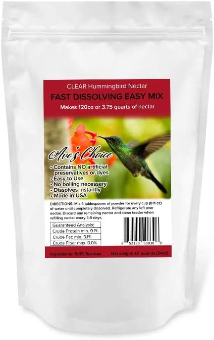 Amazon.com: Hummingbird Instant Clear Nectar Powder, No Boiling ...