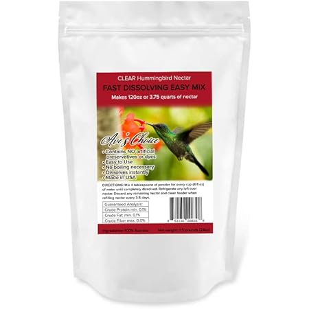 Amazon.com: Hummingbird Instant Clear Nectar Powder, No Boiling ...