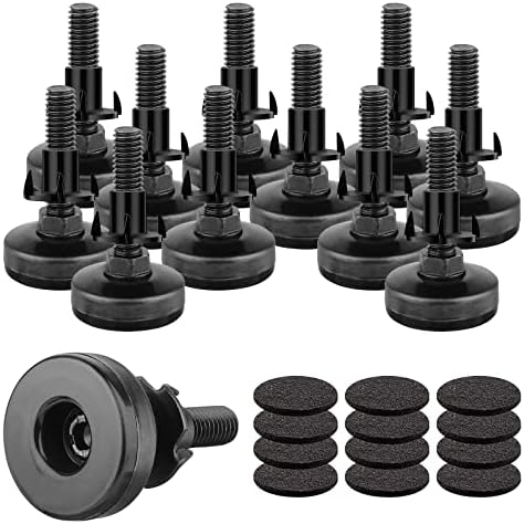 Amazon.com: POWERTEC Threaded Leveling Feet 12PK w/ 3/8"-16 Threaded ...