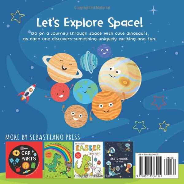 ABC Dinosaurs in Space Science Book for Kids: Educational Picture Book ...