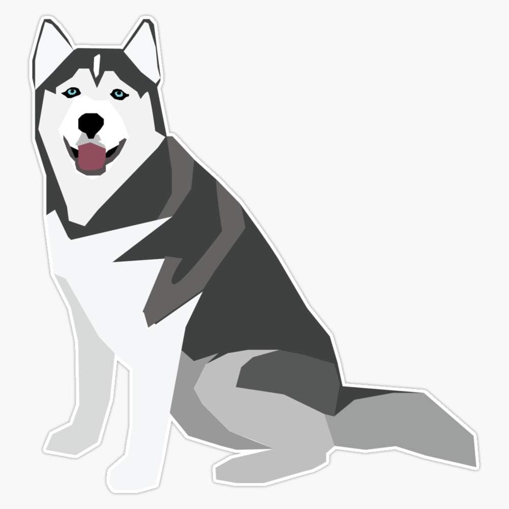 Amazon.com: Low Poly Jonathan Husky Xiv Uconn Mascot Vinyl Waterproof ...
