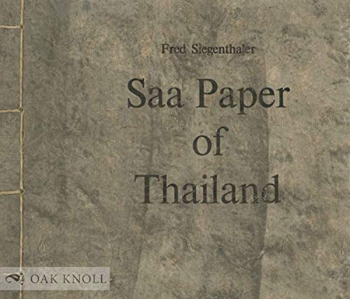 SAA PAPER OF THAILAND: Unknown: Amazon.com: Books