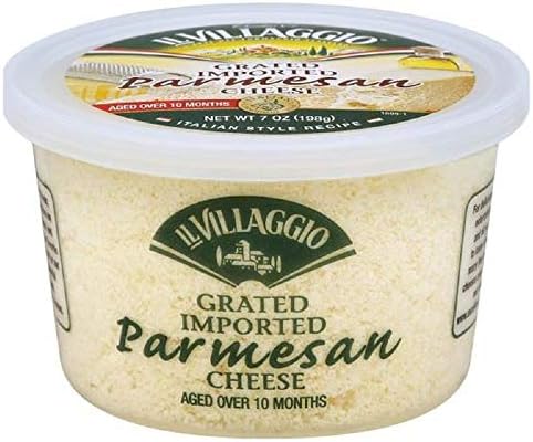 Amazon.com: Il Villaggio Parmesan Cheese Imported Grated : Grocery ...