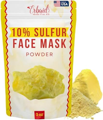 Amazon.com : Sulfur Face Mask – All Natural Brightening Facial Clay ...