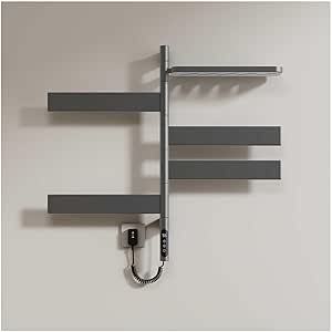 Amazon.com: Electric Towel Warmer 180° Rotating, Heated Towel Rack with ...