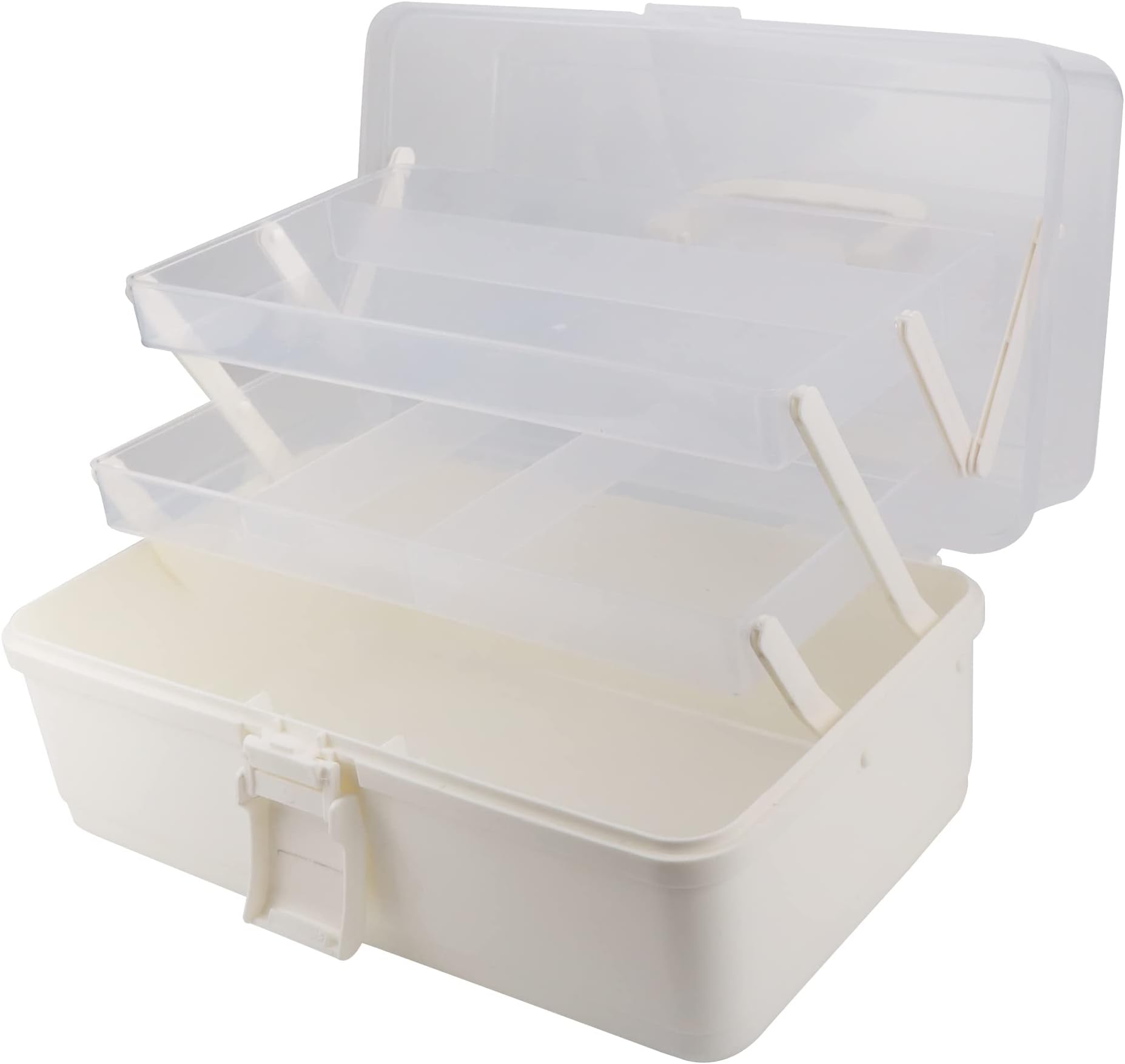 Amazon.com: Liangduo Craft Supply Storage Box, 3-Layer Clear Plastic ...