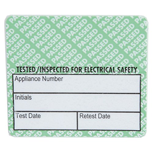 500 x Half-Laminated PAT Testing Labels - Passed : Amazon.co.uk ...