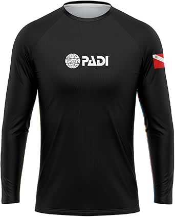Padi Dive Flag Long Sleeve UPF 50+ Outdoor Sun Shirt for Fishing Hiking ...