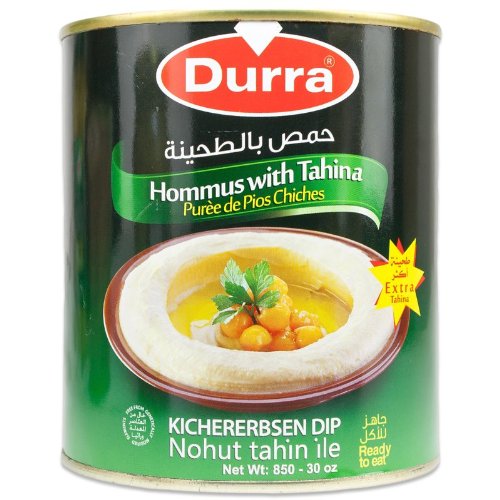Durra Hummus bi Tahina Arabisches Kichererbsenpüree 850g : Amazon.de ...
