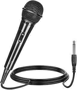 Micro Dynamique Karaoké Microphone à Main Micro Haut Parleur Vocal ...