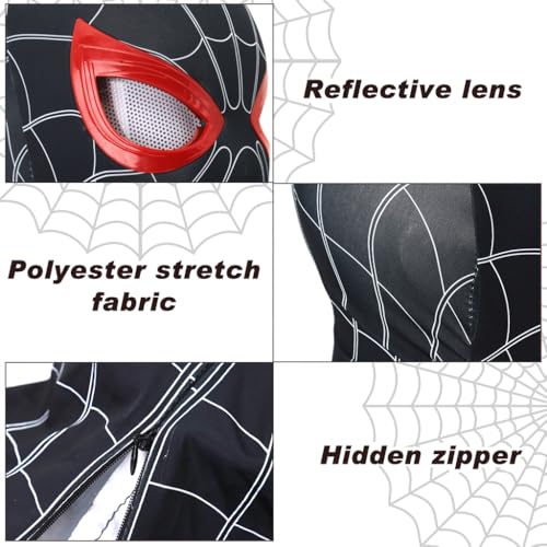 Fancyku 3D Spide Mask with Moving Eyes, Jaw Motion Activated Blinking ...