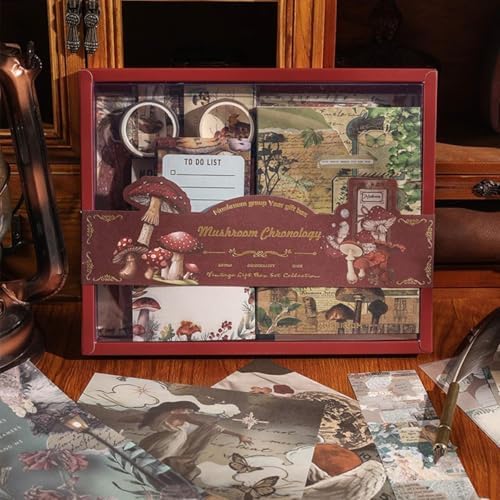 TIXDREEM Scrapbook Kit 346 Pcs, Scrapbooking Kit Vintage Aesthetic ...