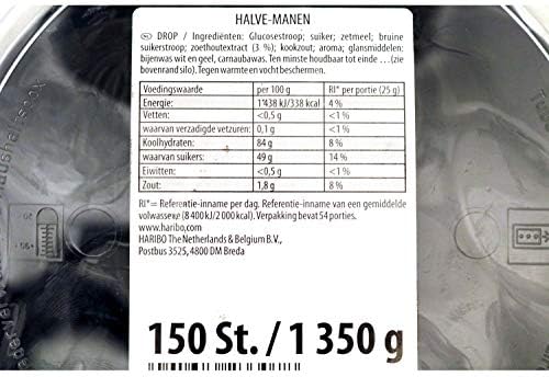 Haribo Halve-Manen Lakritz 150 Stück : Amazon.de: Lebensmittel & Getränke