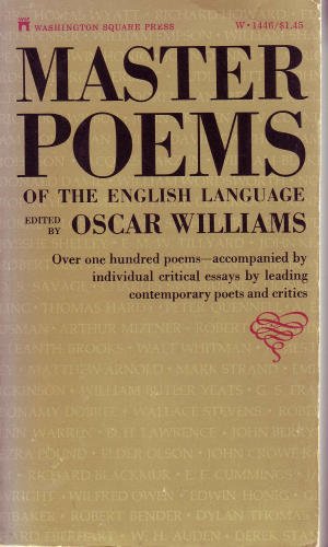 Master poems of the English language;: Over one hundred poems together ...