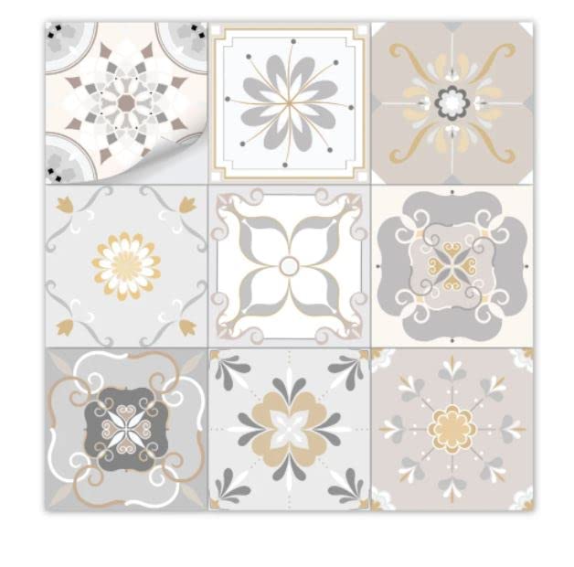 MOSAICOWALL Morrocon Spanish Tile Decals for Table Wall Stairs Bathroom ...
