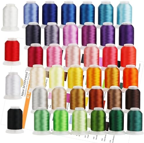 New brothread 40 Brother Couleurs Polyester Fil machine à broder ...
