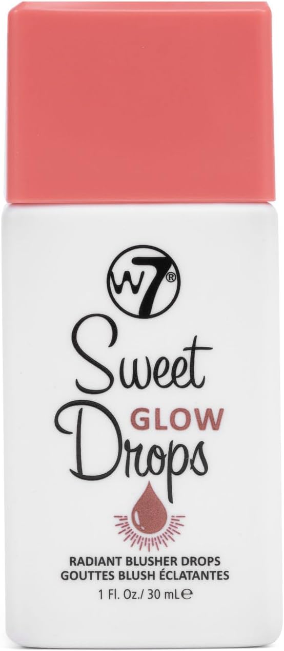 Amazon.com : W7 Sweet Glow Drops - Liquid Blusher Drops For Brightened ...