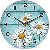 Amazon.com: Daisy Flowers Wall Clock Vintage Wooden Wall Clock Silent ...