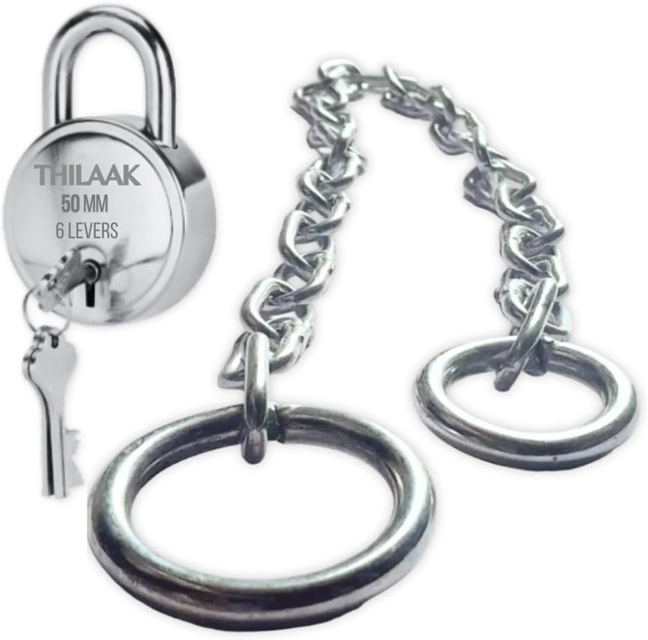 Stainless Steel Lock Chain 18 inch (1.5 Feet) Long - Polished Heavy ...
