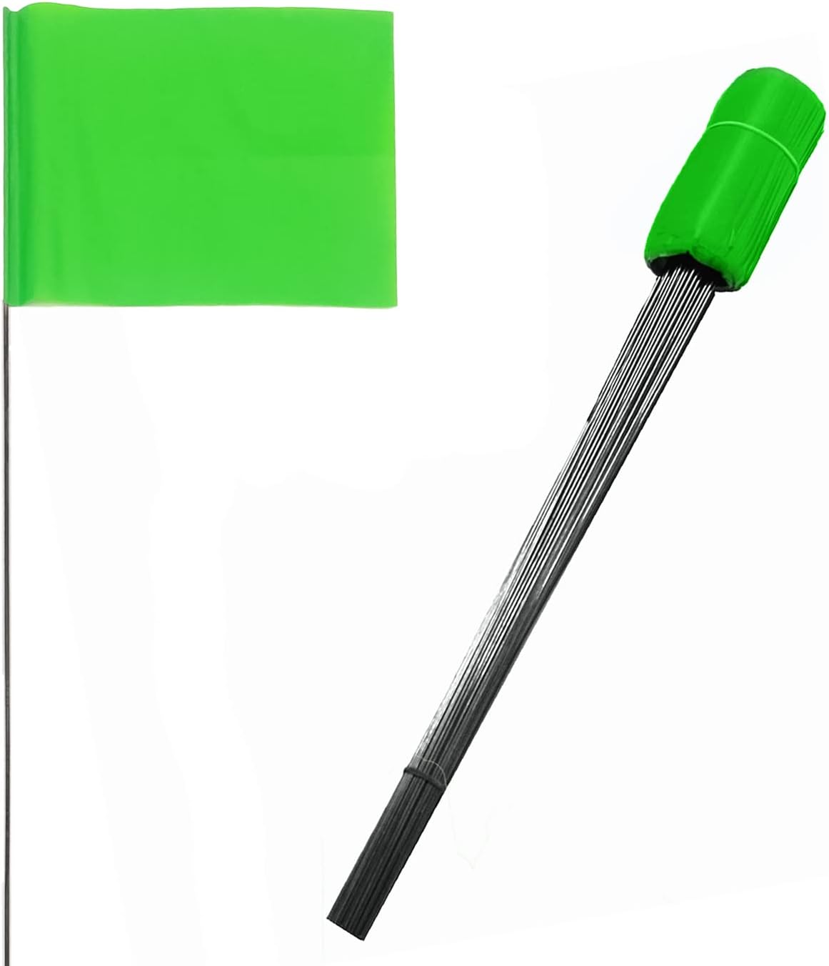 Amazon.com : PERFECTFLY 100 Pack Marking Flags 4-Inch by 5-Inch Stake ...