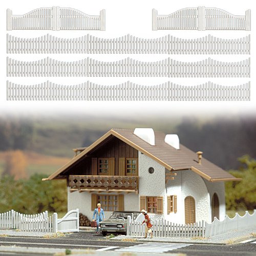Snapklik.com : 6009 Garden Fnce Set W/4 Gates HO Scale Scenery Kit