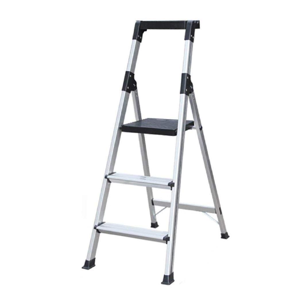 Buy Household Folding Ladder, Step Ladders 3 Step Aluminium With ...