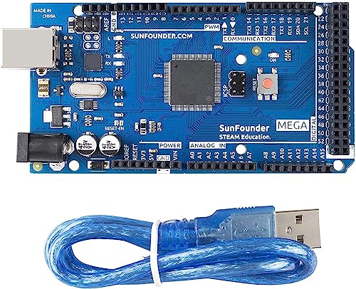 DHRUVPRO Mega 2560 Arduino Mega 2560 R3 Microcontroller Board Based (Blue) - Price History