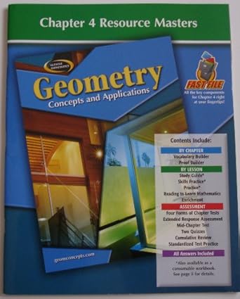 Chapter 4 Resource Masters for Geometry Concepts and Applications Glencoe (Glencoe Geometry ...