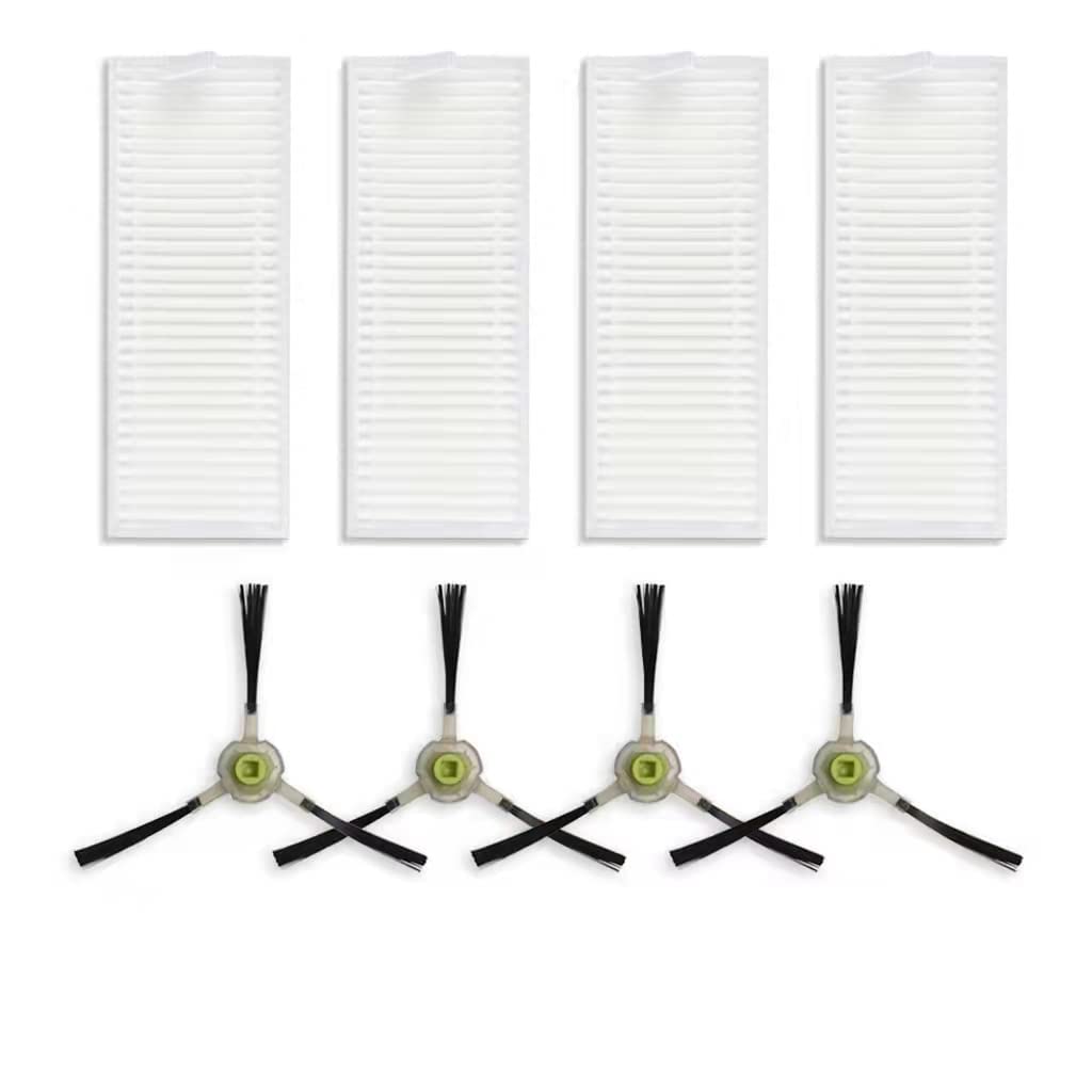 Amazon.com: Lefant Replacement Parts: 4x Side Brushes and 4x Hepa ...