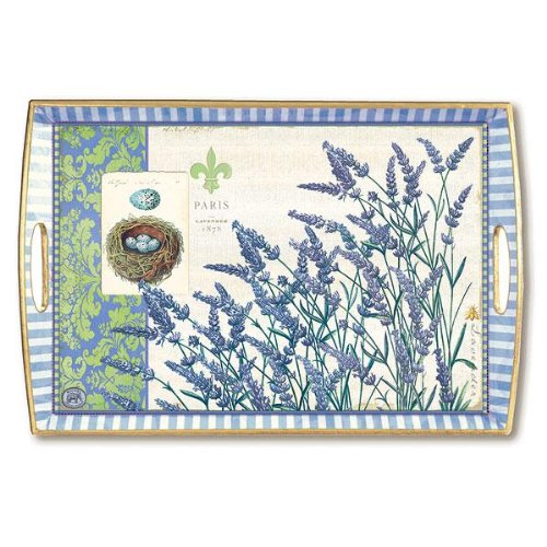 Buy Michel Design Works Decoupage Wooden Tray, Lavender Fleur, 20 by 13 ...