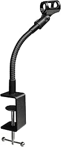 Amazon.com: 9-INCH Flexible Gooseneck Microphone Stand with Heavy Duty ...