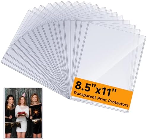 Amazon.com : Hard Plastic Sheet Protectors, 20Pcs 8.5 x 11'' Rigid ...