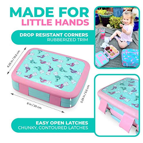 Toddler Lunch Box Bento Lunch-Box for Kids, 5 Portion Sections, BPA ...