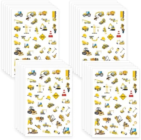 Amazon.com: 200 Pcs Construction Stickers, Construction Party Favors ...