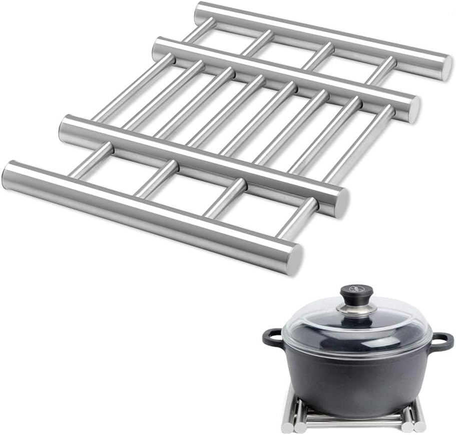 Buy GION Expandable Hot Pot Rack Stainless Steel Hot Pot Mat Stand for ...