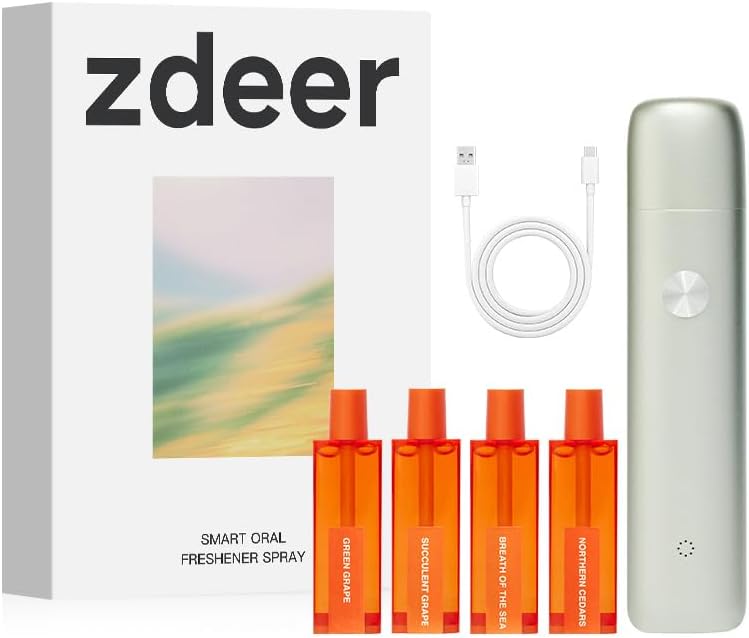 Amazon.com : ZDEER Smart Electric Oral Spray - Mouth Spray Fresh Breath, Cool Mint Breath Spray ...