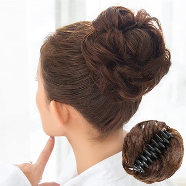 Amazon.com : SENHORAS Hair Bun Claw in Hair Pieces Ponytail Extension ...